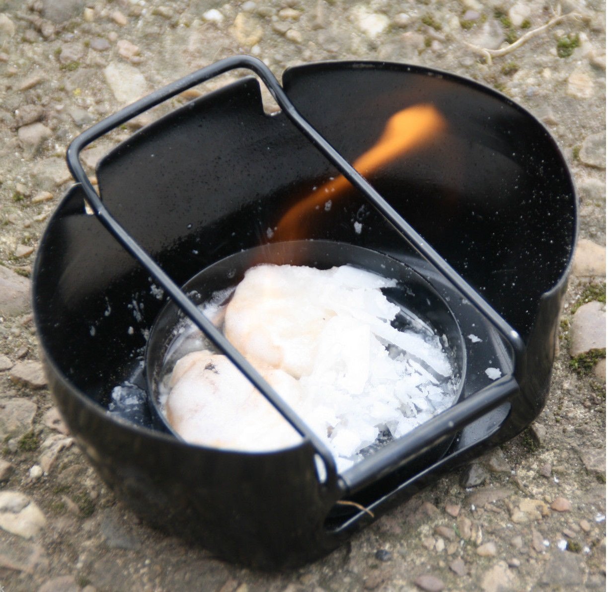 Crusader Cooking Set 4-Part Unit Silver - Complete with Osprey Set