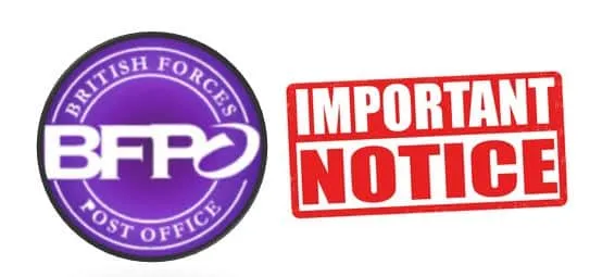 BFPO - Armed Forces on Deployments, Blueys etc - Kitpimp UK