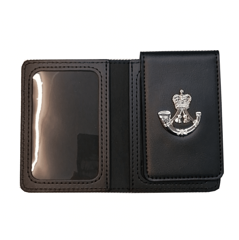 The Rifles Regiment MOD90 British Army ID Card Holder - Leather